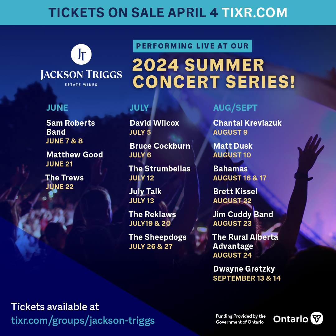 Jackson-Triggs Niagara Estate Amphitheatre announces 2024 Concert ...