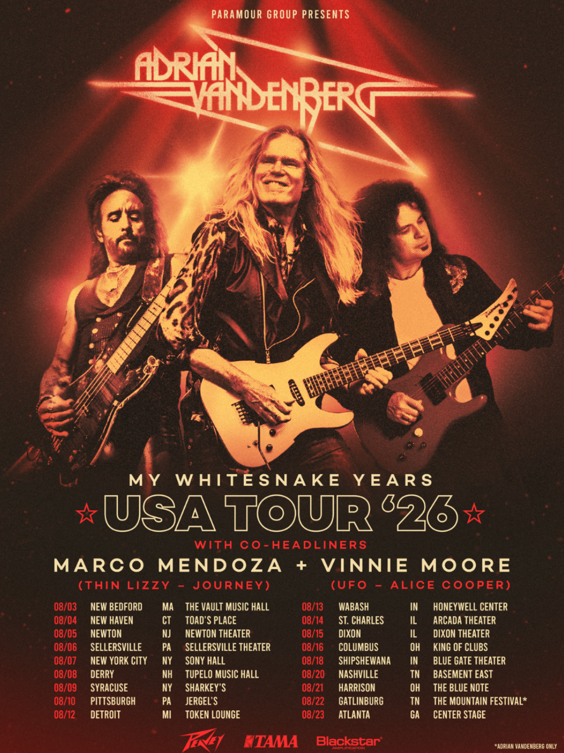 ADRIAN VANDENBERG ANNOUNCES 'MY WHITESNAKE YEARS" TOUR, WITH VINNIE ...